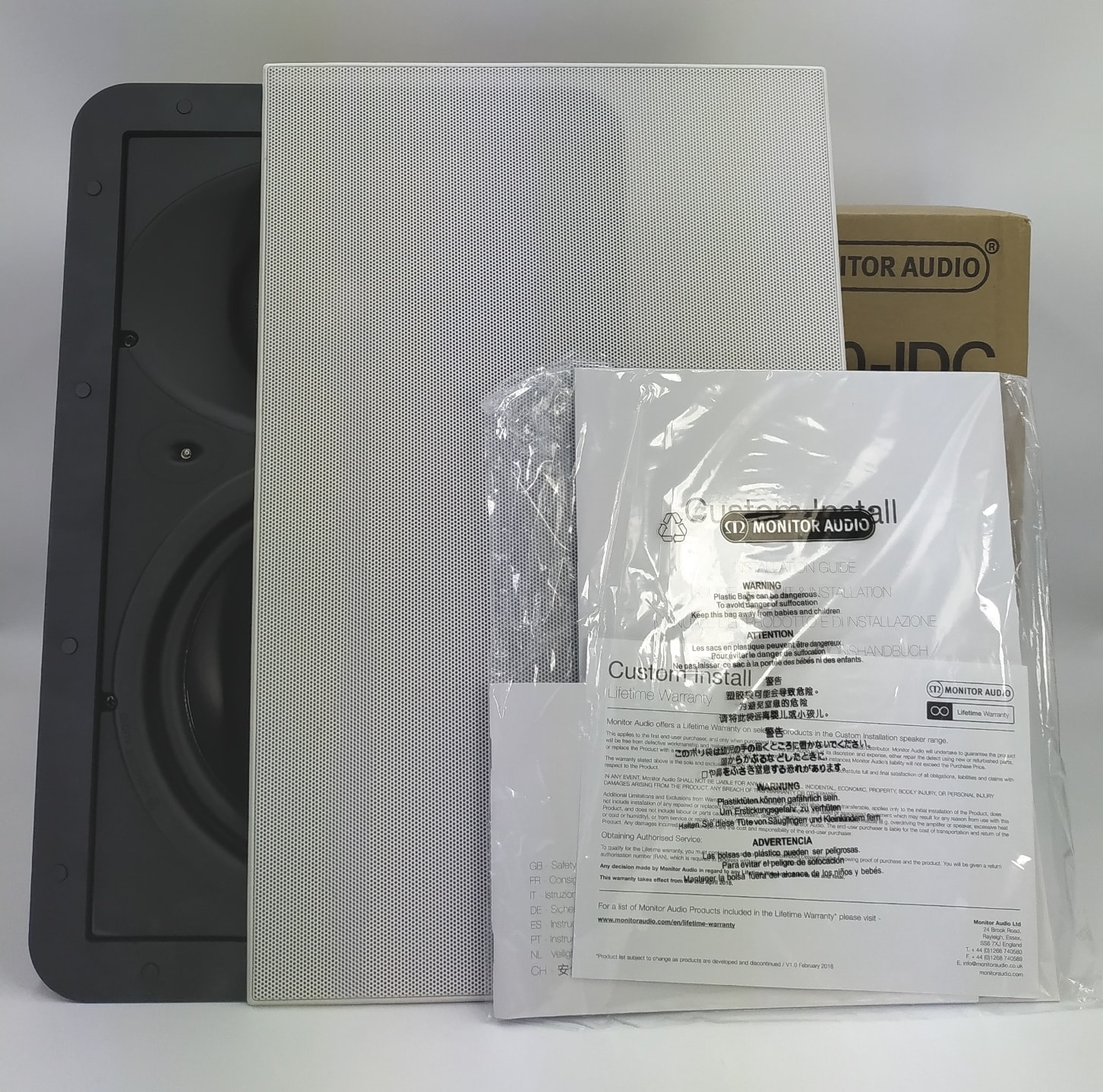 Monitor Audio W280-IDC głośnik ścienny/sufitowy montażowy zabudowa. Naj ...