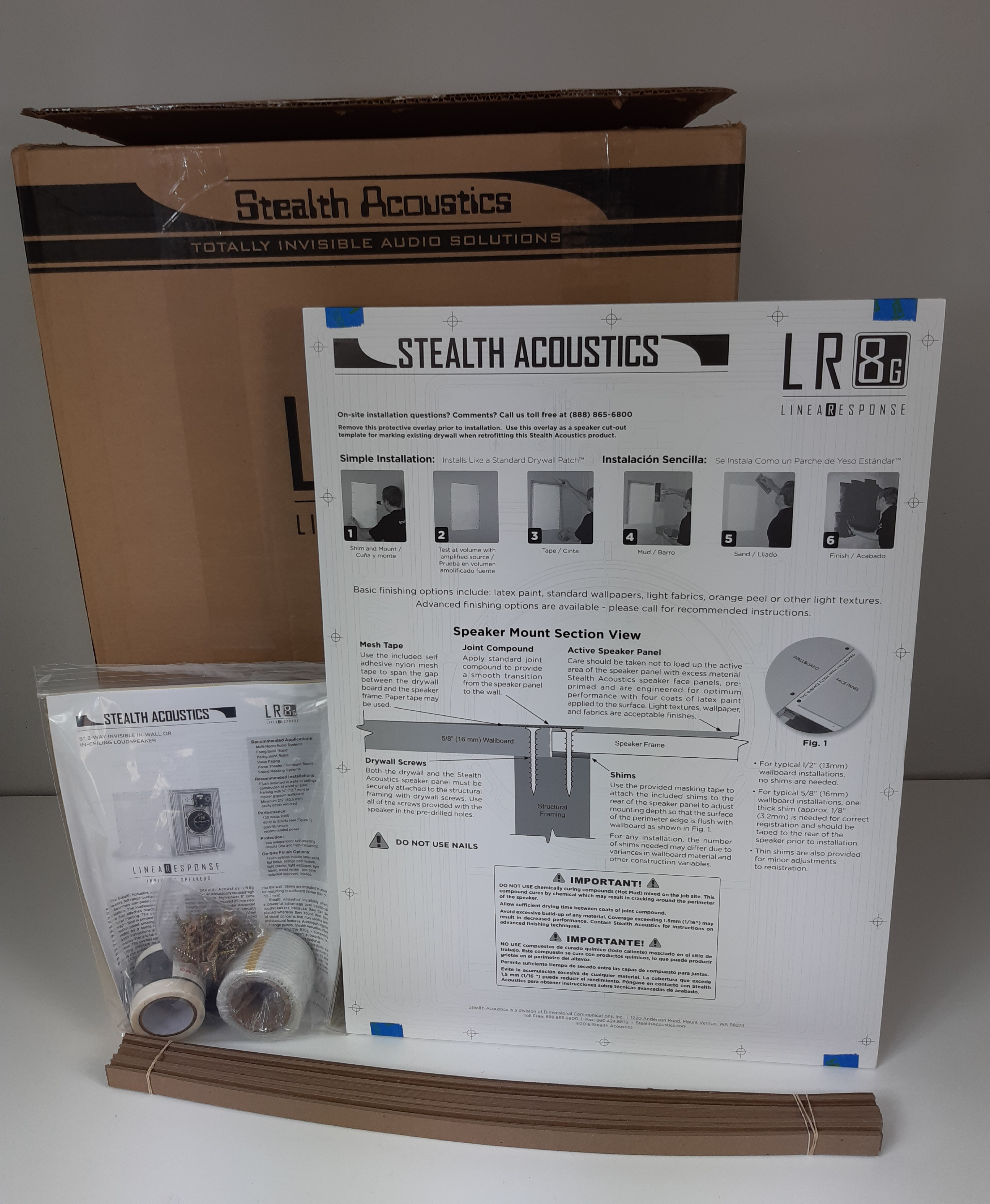 Stealth Acoustics LR8G głośnik niewidzialny
